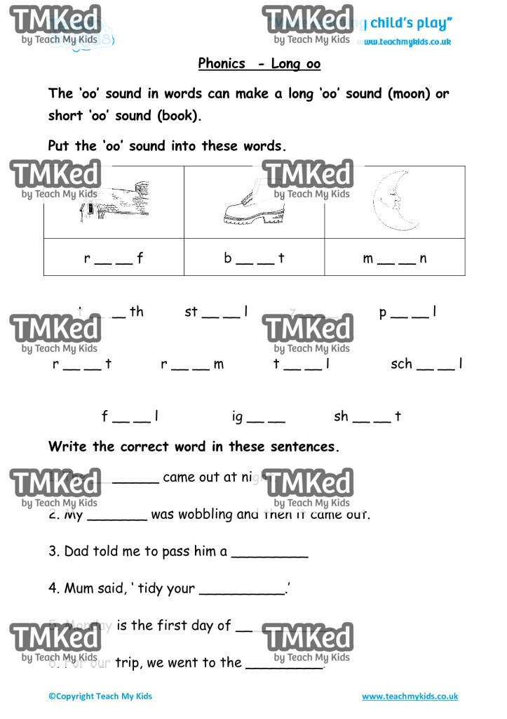 Phonics - Long ‘oo’ - TMK Education
