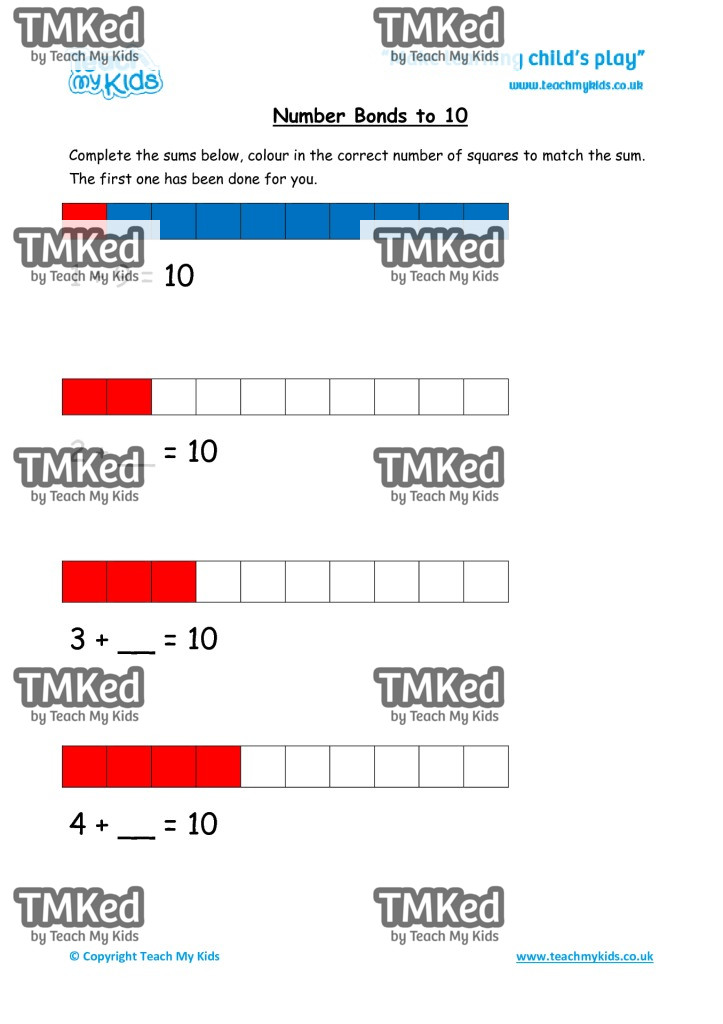 Number Bonds to 10 - TMK Education