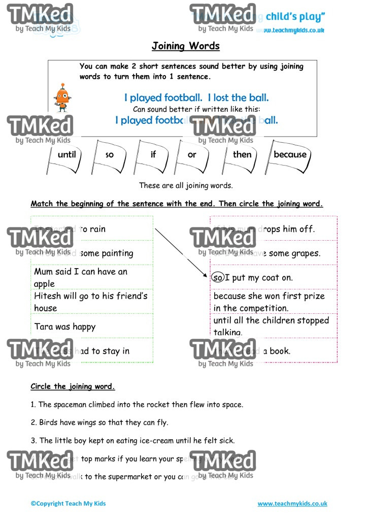 Joining Words - TMK Education