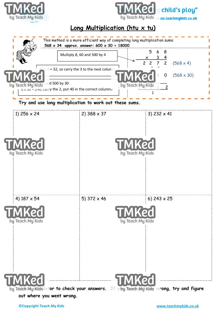 Long Multiplication (htu x tu) - TMK Education