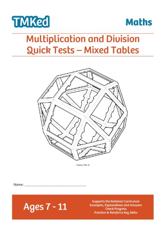 Multiplication & Division Quick Tests - Mixed Tables (7-11 Years) - TMK ...