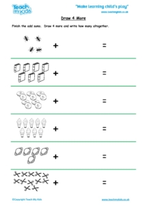EYFS, Numeracy, Addition Worksheets, FS2 Maths, Early Years - TMKed