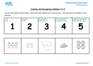 Counting and Recognising Numbers to 5 - TMK Education