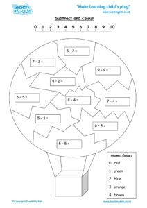 Subtraction Worksheets, EYFS, Early Years, FS2, Maths - TMKed