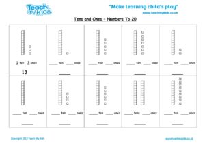 Tens and Ones - Numbers to 20 - TMK Education