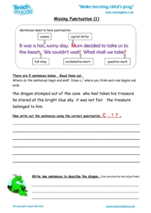 Missing Punctuation (1) - TMK Education
