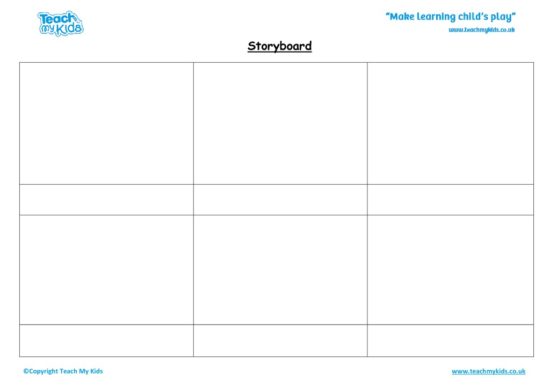 Storyboard - Writing a Story - TMK Education
