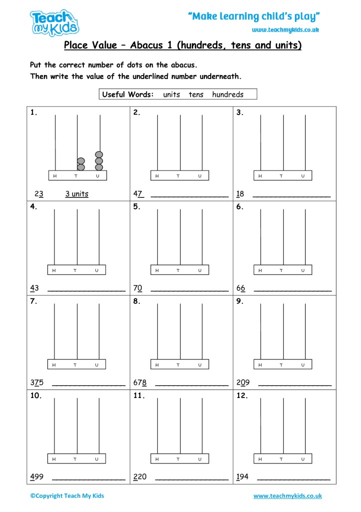Place Value Abacus 1 hundreds Tens And Units TMK Education Place Value Abacus 1 hundreds Tens And Units TMK Education