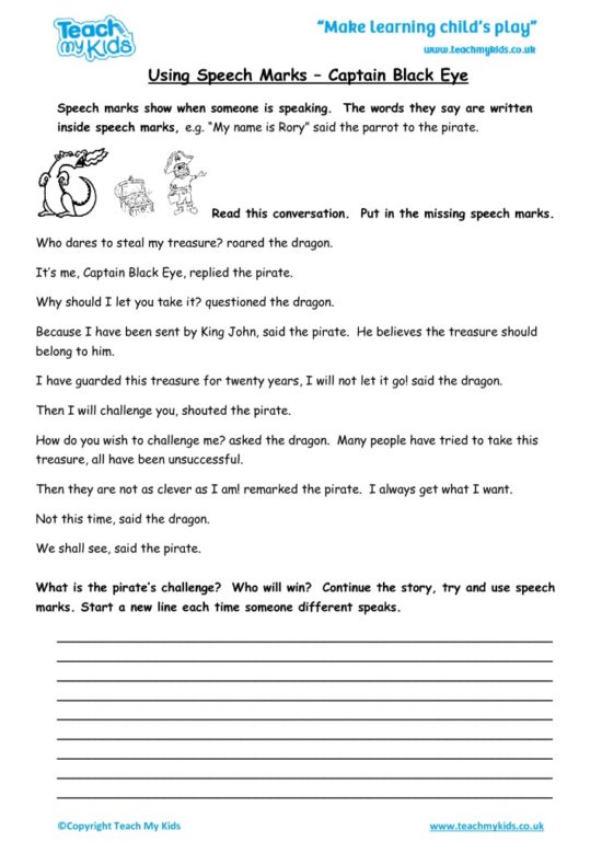Using Speech Marks (4) - TMK Education