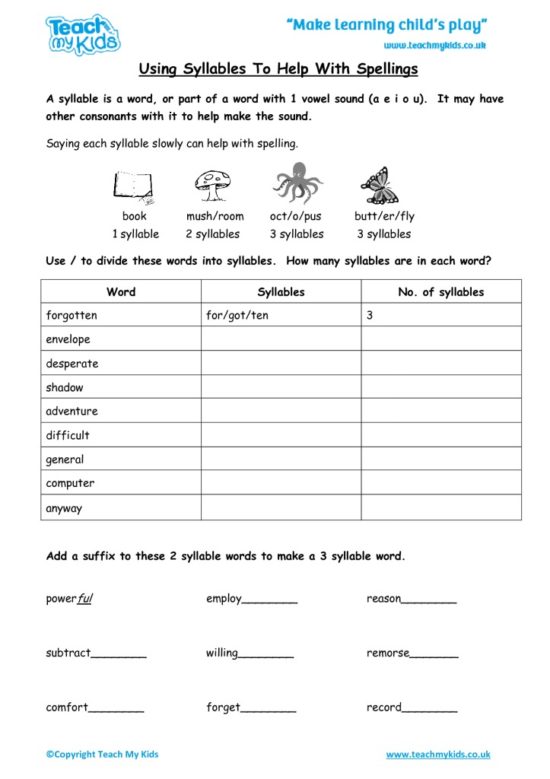 Suffixes - ance or ence - TMK Education
