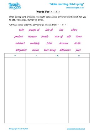 Using Letters for Numbers (Algebra) - TMK Education