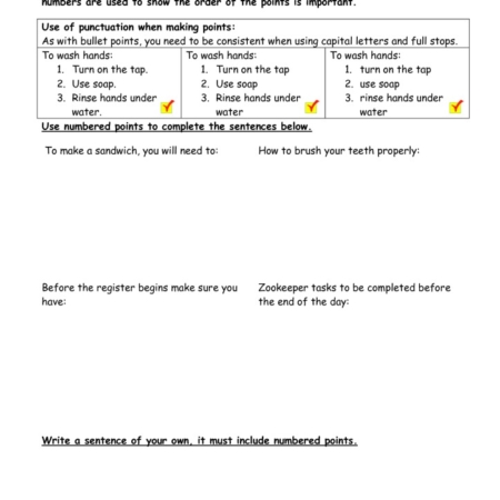 Using Bullet Points - TMK Education