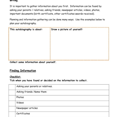 Writing an Autobiography - TMK Education