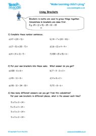 Using Brackets - TMK Education